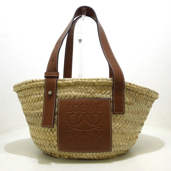 Loewe | Bags | Loewe Basket Tote Bag Straw Ivory | Poshmark